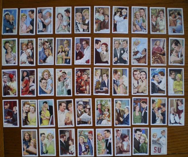 SET GALLAHER SHOTS FROM FAMOUS FILMS 1935 cigarette cards in VG ...