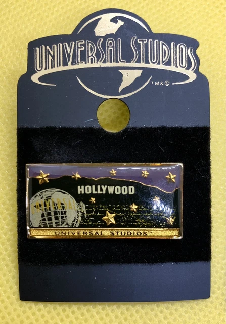 HOLLYWOOD UNIVERSAL STUDIOS Pin Badges x3 Vintage Collectable Metal ...