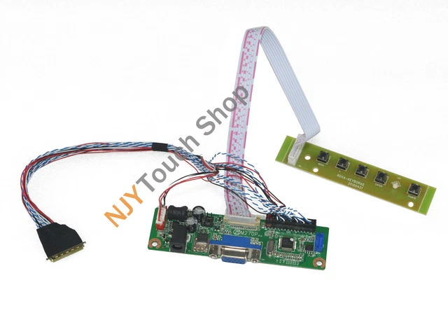 CARTE CONTRÔLEUR LCD VGA LVDS pour écran DEL B101 AW07 B101AW06 B101AW03 1024x600 EUR 20,21 ...