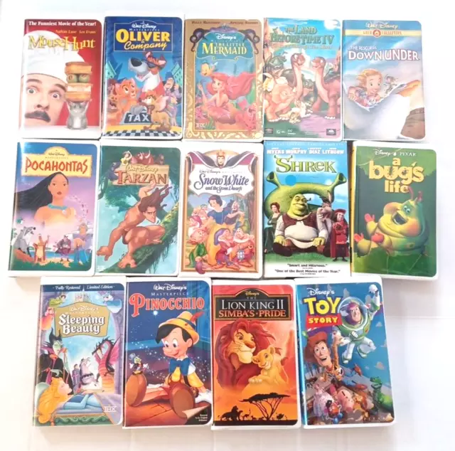 DISNEY DREAMWORKS MCA Children's Classic Movies VHS 14 Tapes VTG Lot ... DISNEY DREAMWORKS MCA Children's Classic Movies VHS 14 Tapes VTG Lot ...