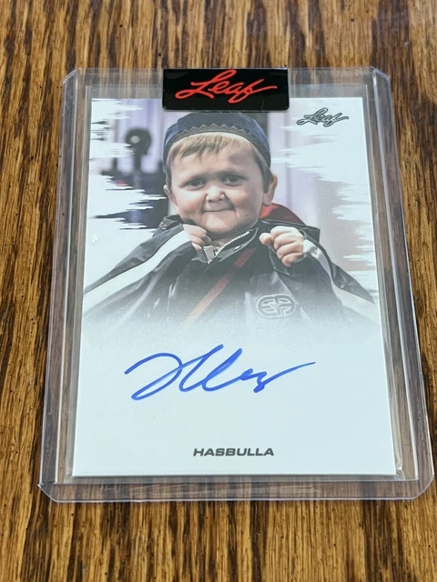 2023 LEAF HASBULLA sur carte autographe en main auto court imprimé SSP ...