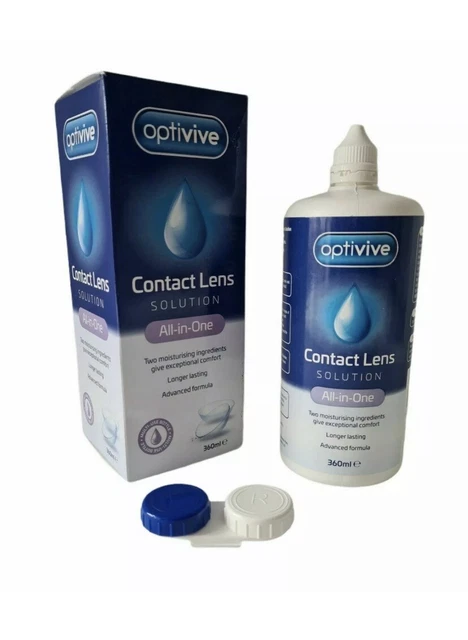 OPTIVIVE CONTACT LENS All-in-One Solution 360ml for soft & silicone ...