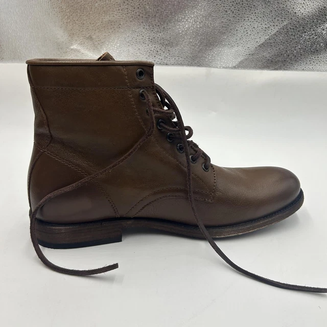 FRYE TYLER LEATHER Lace Up Boots, for Men, 5 ¾” Shaft Height, Cognac ...
