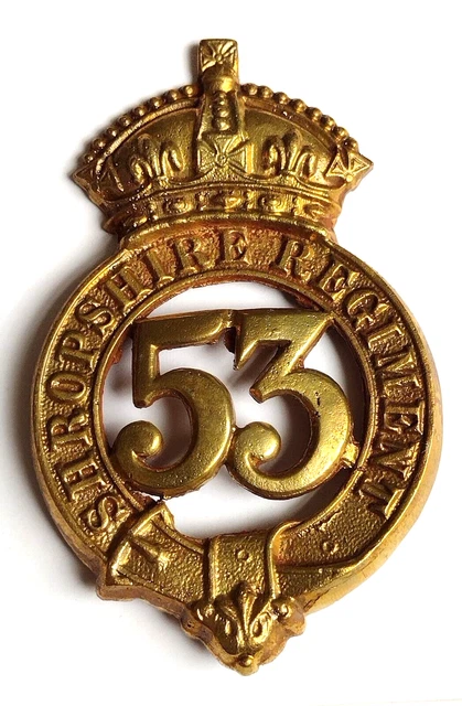 VICTORIAN 53RD (SHROPSHIRE) Regiment of Foot Glengarry Cap Badge 86 mm ...