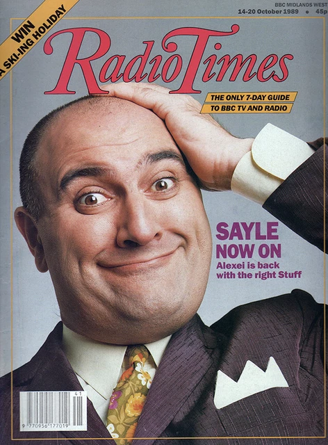 RADIO TIMES 14 Oct 1989 . Alexei Sayle Front Cover. Michael Palin ...