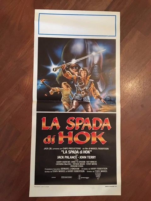 LOCANDINA S10,LA SPADA di Hok Hawk the Slayer Terry Jack Palance.1980 ...