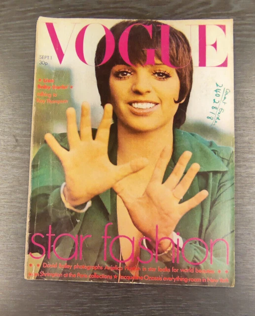 VOGUE MAGAZINE: 1ST September 1973 - Liza Minnelli £36.00 - PicClick UK