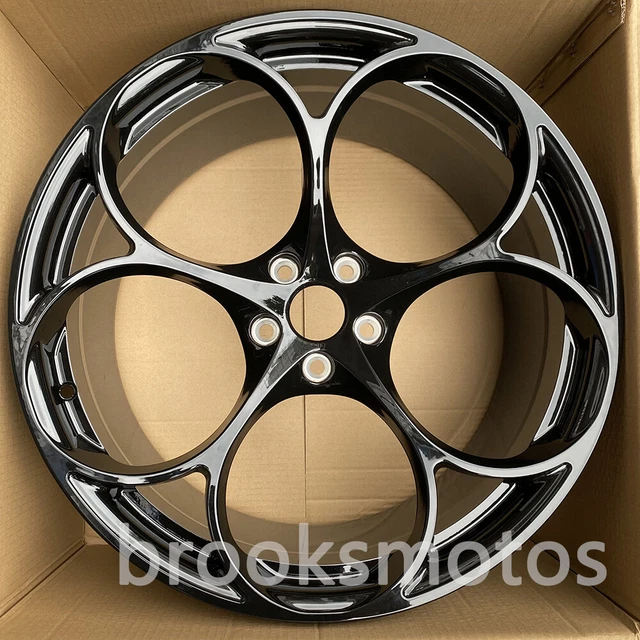 FOR ALFA ROMEO Stelvio Giulia Qv 20" Gloss Black Forged Wheels Rims ...