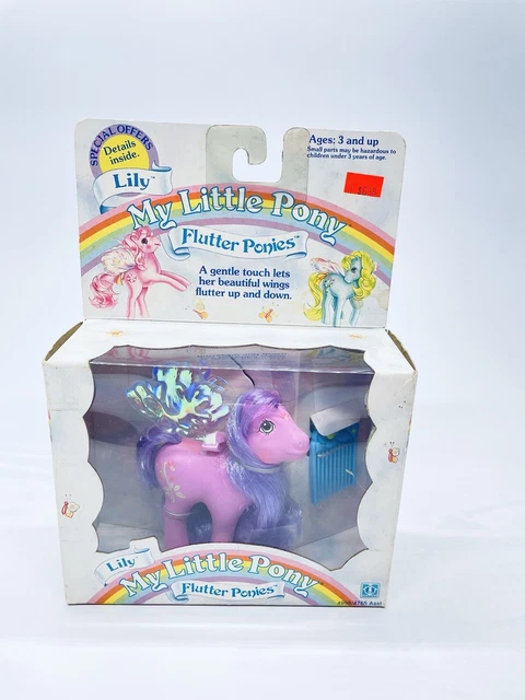 MY LITTLE PONY G1 1985, FLUTTER PONIES LILY Fabriqué en Chine NRFB EUR ...