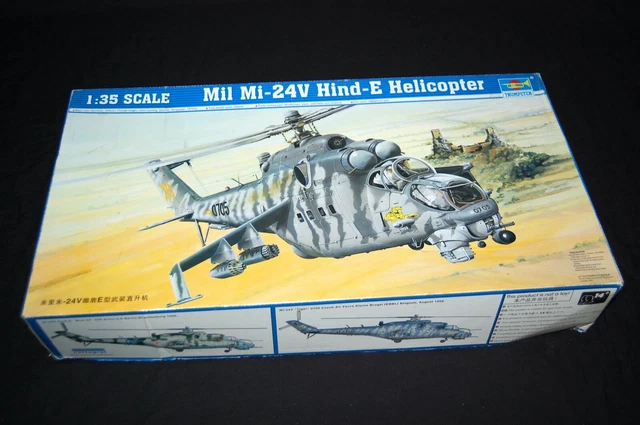 TRUMPETER 1/35 SCALE Mil Mi-24V Hind E Gunship Model Kit £40.00 ...