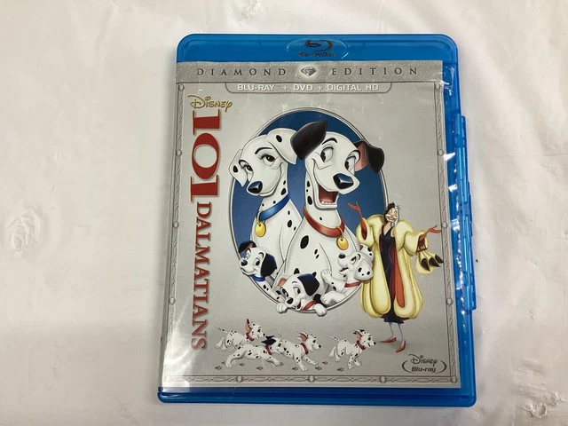 101 DALMATIANS BLU-RAY + DVD + Digital Walt Disney Diamond Edition $15. ...