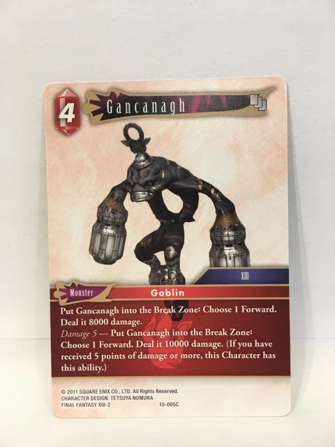 GANCANAGH 10-005C FINAL Fantasy TCG Opus X Ancient Champions Anglais ...