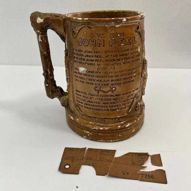 D’YE KEN JOHN Peel Chalkware Stein Mug Fox Hunt Equestrian Vintage SKU ...