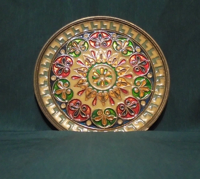VINTAGE CLOISONNE PLAQUE from the 1970's £15.00 - PicClick UK