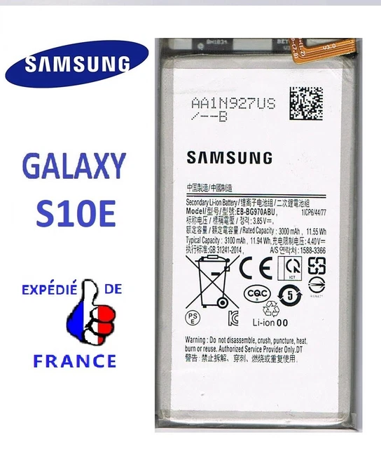 ORIGINALE BATTERIE SAMSUNG Galaxy S10E SM-G970F EB-BG970ABU/ABE Akku ...