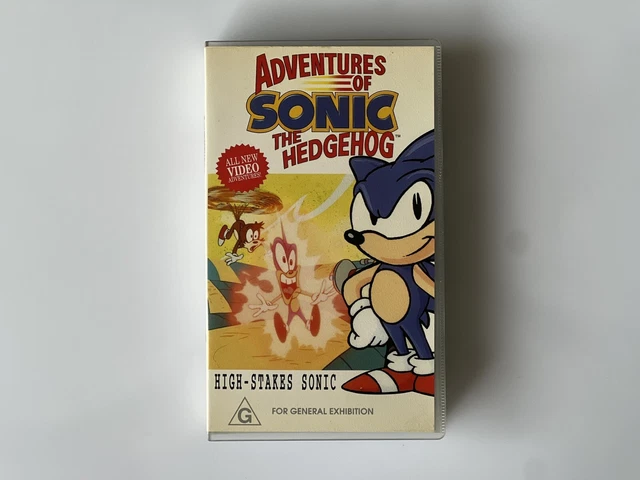 ADVENTURES OF SONIC The Hedgehog: High Stakes Sonic (1993) VHS Video ...