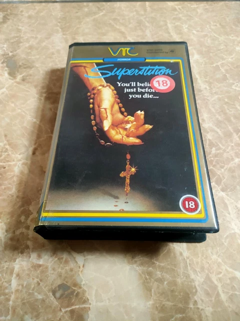 SUPERSTITION - VTC Pre Cert Big Box Ex Rental VHS Video Tape - White ...