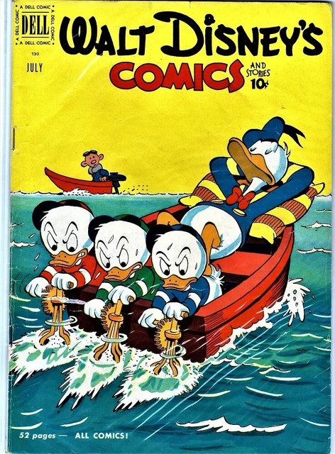 WALT DISNEY'S COMICS And Stories- #130- Dell Comics- July 1951 $39.49 ...