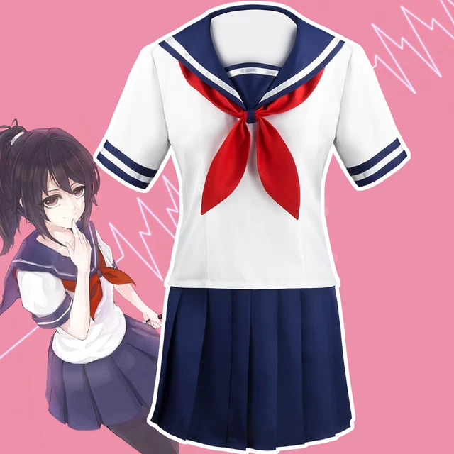 YANDERE SIMULATOR AYANO Aishi Yandere-chan uniforme scolastica costume ...