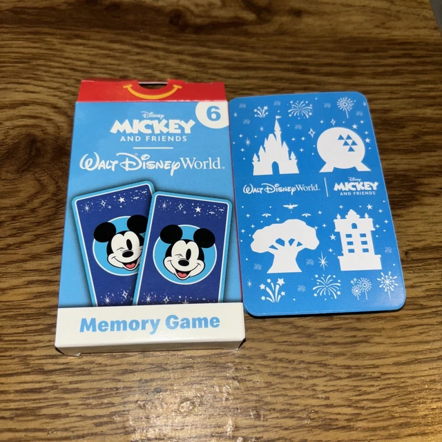 DISNEY MICKEY AND Friends Memory Game Cards, McDonalds Promo #6 2022 $4 ...