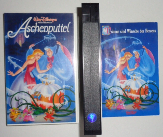 WALT DISNEY VHS ~~ ASCHENPUTTEL ~~ mit HOLOGRAMM und Booklet EUR 9,99 ...