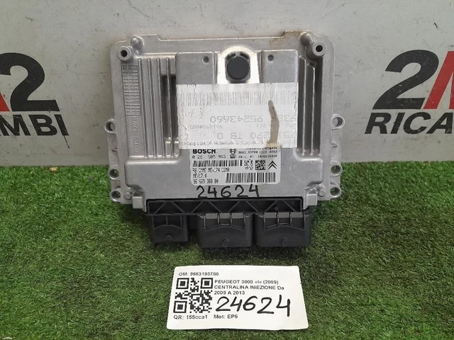 CENTRALINA D'INJECTION POUR Peugeot 3008 Série 9663193780 Essence 1598 ...