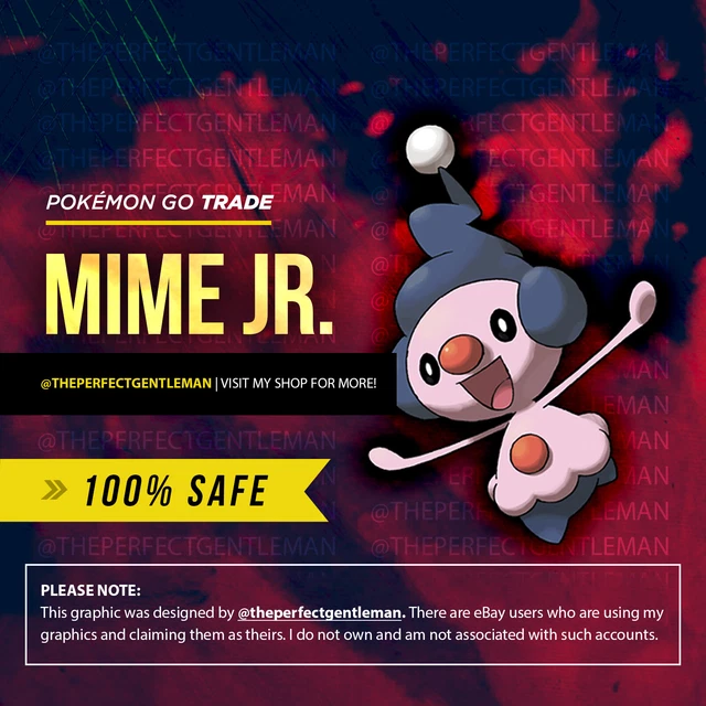 MIME JR. - Pokémon Trade GO - Pokémon Régional - Bébé - #439 Gen 4 ...