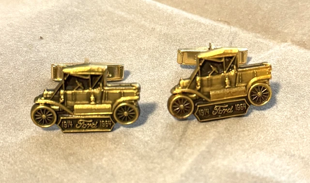 FORD MODEL A 50th Anniversary 1914-1964 Vintage Cuff Link Complete Set ...