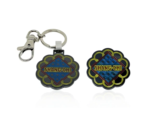 SHANG-CHI LOGO THE Legend Of Dix Anneaux, Officiel Marvel Pin & Porte ...