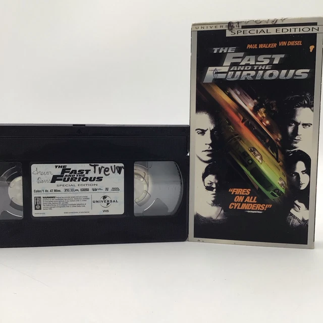 THE FAST AND The Furious - Vhs - (2002 Special Edition) £17.26 ...