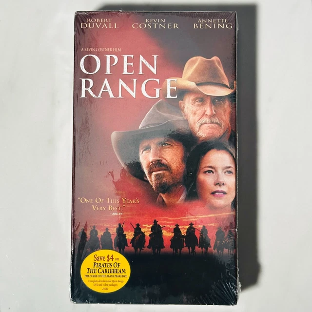 OPEN RANGE - VHS - New - Watermark - Kevin Costner - Robert Duvall £12. ...