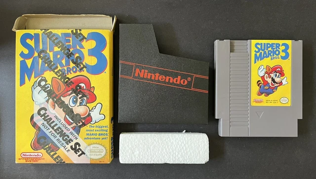 NINTENDO NES SUPER MARIO BROS 3 Challenge Set w/Box No Instructions $59 ...