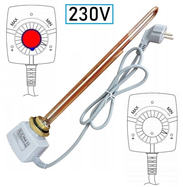 &ELECTRIC HEATING ROD heating rod heating cartridge for boiler 230V 2kW ...