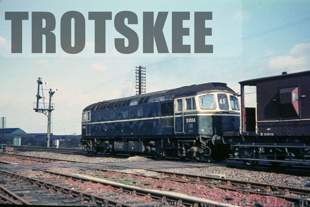35MM SLIDE BR British Railways Diesel Loco Class 33 D6554 Newark 1966 ...