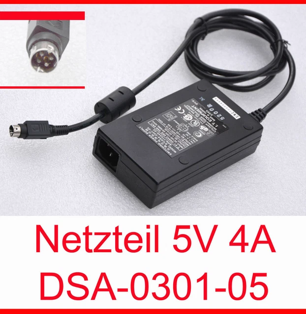 ALIMENTATION 5V 4A 4-Pin Stecker WYSE WT3360SE HP EVO T1010 T1500 T1510 ...
