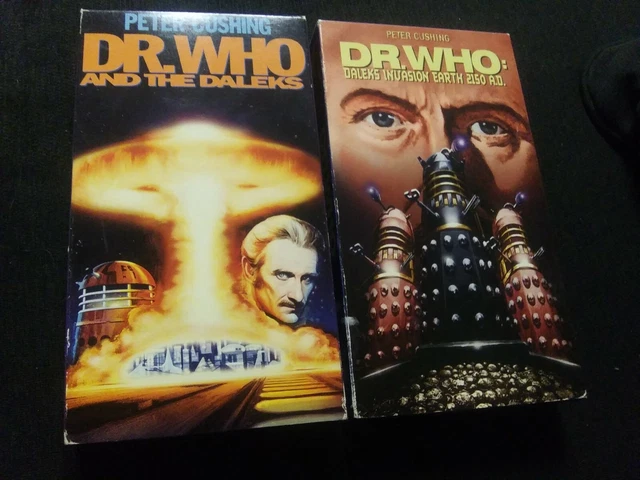 RARE VHS DR Who And The Daleks & Daleks Invasion Earth 2150 AD Peter ...