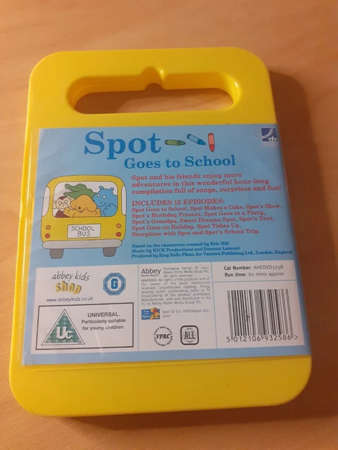 SPOT GOES TO School 2007 6 Stickers & 12 Episodes Rare Yellow Carry ...