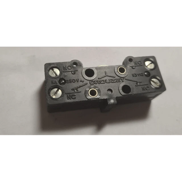 DOUBLE BREAK MICRO Switch with Push Button 250V CROUZET 83 112 £36.65 ...