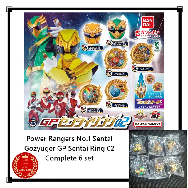 POWER RANGERS NO.1 Sentai Gozyuger GP Sentai Ring 02 Complete 6 set F/S ...
