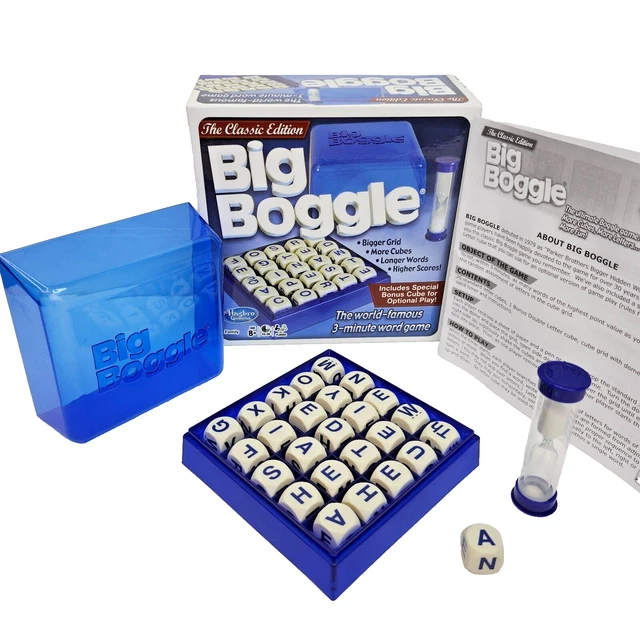 HASBRO BIG BOGGLE The Classic Edition COMPLETE! Includes Special Bonus ...