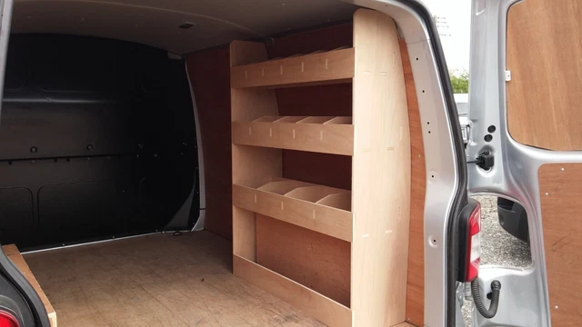 VW TRANSPORTER T5 T6 SWB Driver Side Van Racking Shelving Tool Storage ...