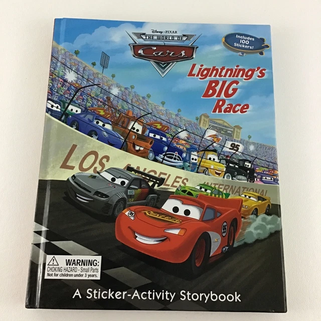 DISNEY PIXAR WORLD Of Cars Lightning's Big Race Sticker Activity ...