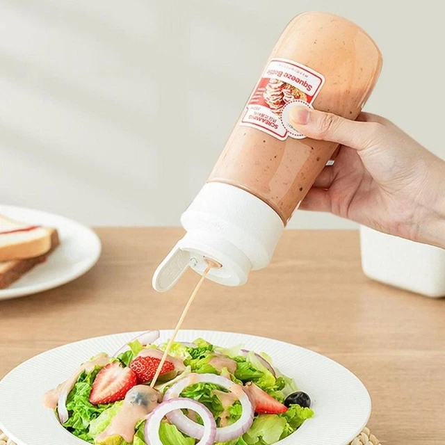 HEAT-RESISTANT SQUEEZE BOTTLES Plastic Oil Bottles Squeeze Container ...