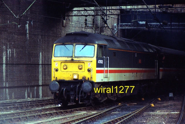 ORIGINAL RAILWAY PHOTOGRAPHIC negative Class 47 47832 at Birmingham New ...