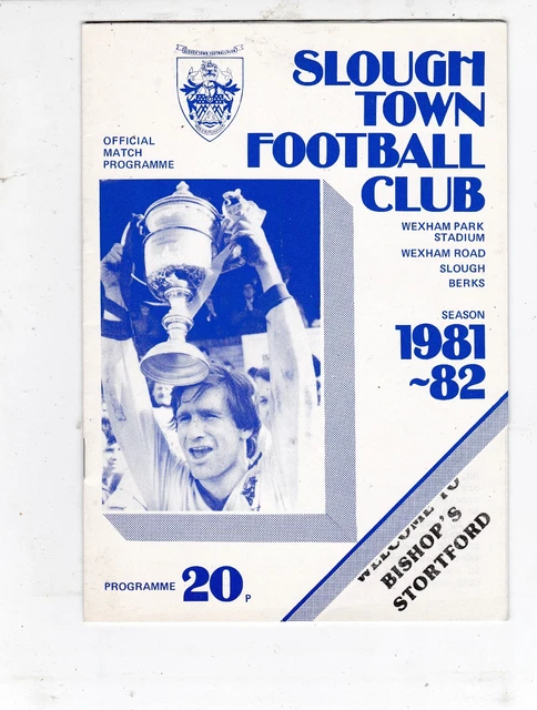 SLOUGH TOWN HOME Programmes 1980 To 1990 Choose From Drop Down Menu 26 ...