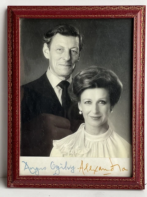 RARE ROYALTY PRINCESS Alexandra Kent Sir Angus Ogilvy Signed ...