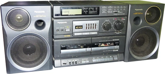 VINTAGE PANASONIC RX-CT990 Tape Ghetto Blaster Cassette Radio Recorder ...
