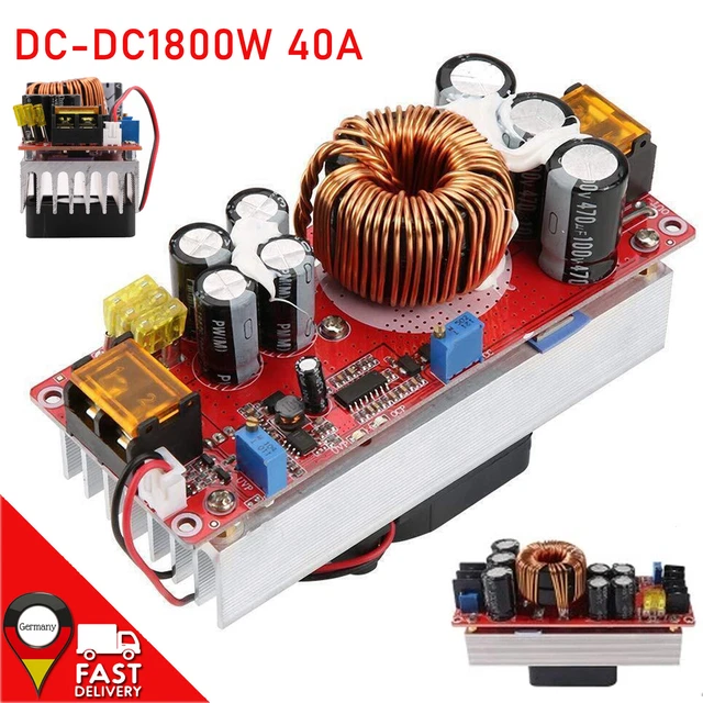 1800W 40A DC-DC Boost Converter Step Up Power Supply Module Constant ...
