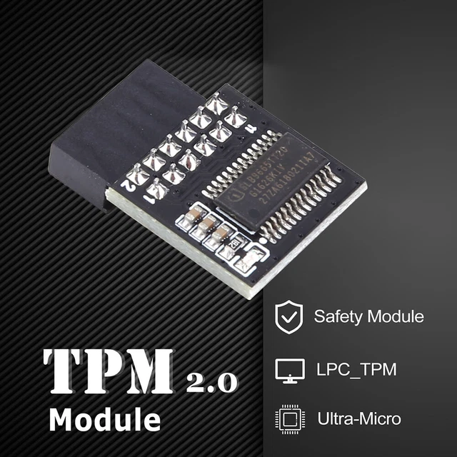 TRUSTED PLATFORM MODULE 12Pin Motherboard Card TPM 2.0mm 2-6P for ...