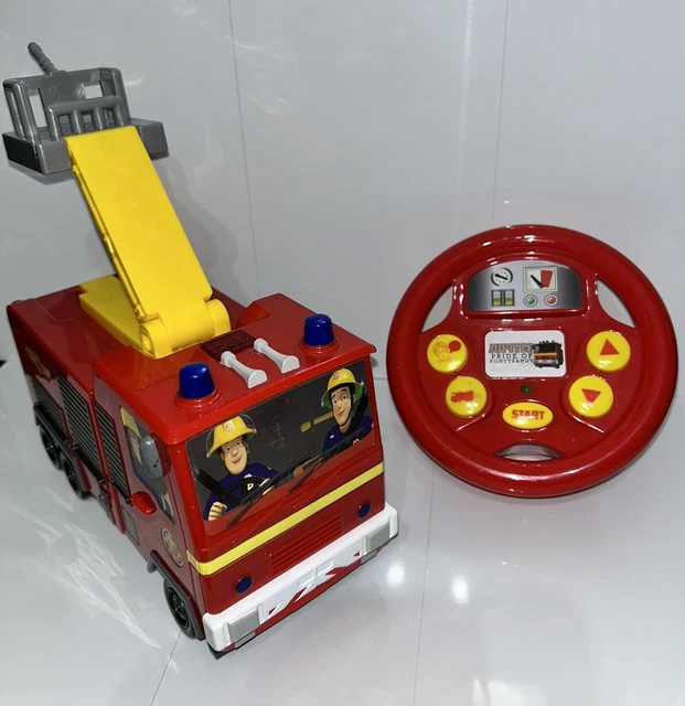 FIREMAN SAM, FIRE Engine DRIVE & STEER JUPITER, Wireless Remote With ...